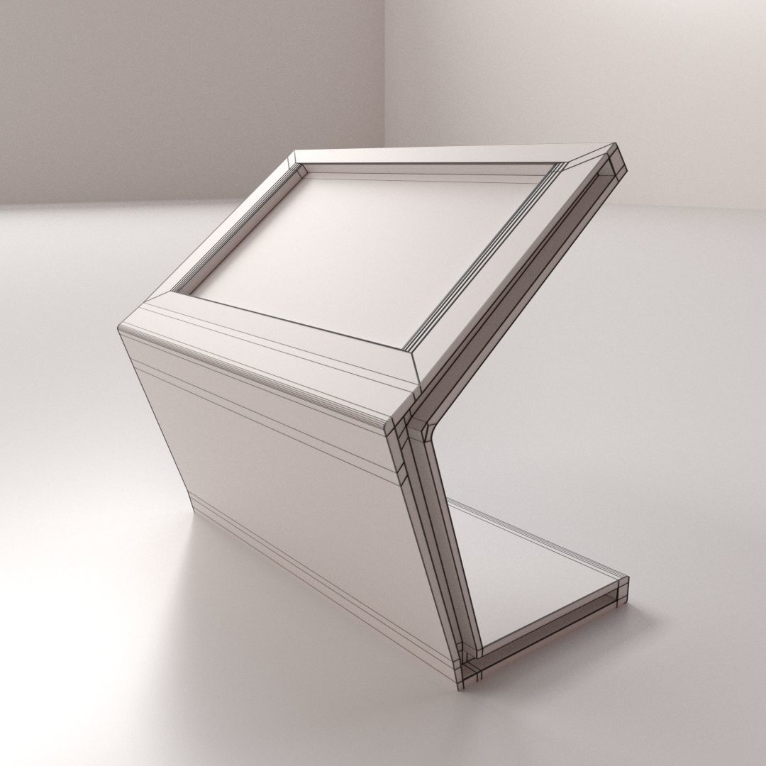 Computer Kiosk 3D model | CGTrader