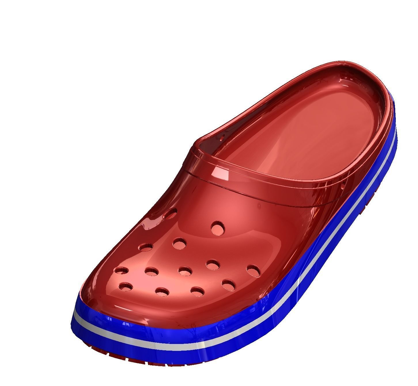 Crocs Shoe - SolidWorks 3D model | CGTrader