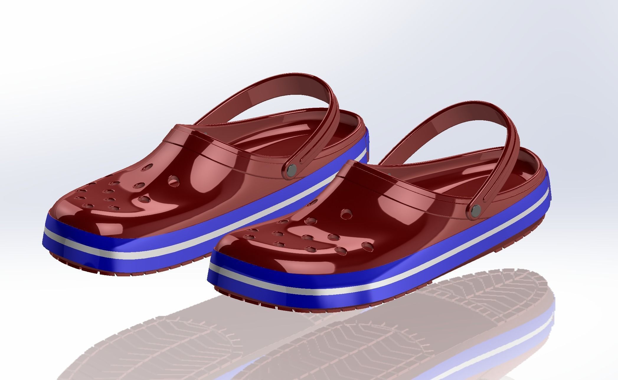 Crocs Shoe - SolidWorks 3D model | CGTrader