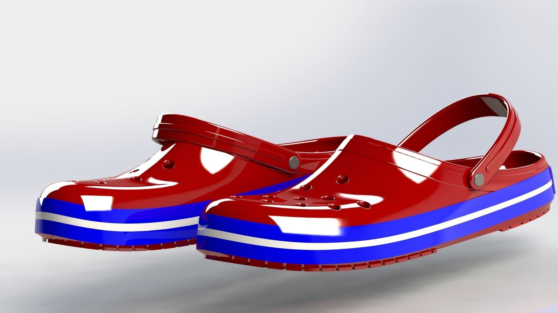 Crocs Shoe - SolidWorks 3D model | CGTrader