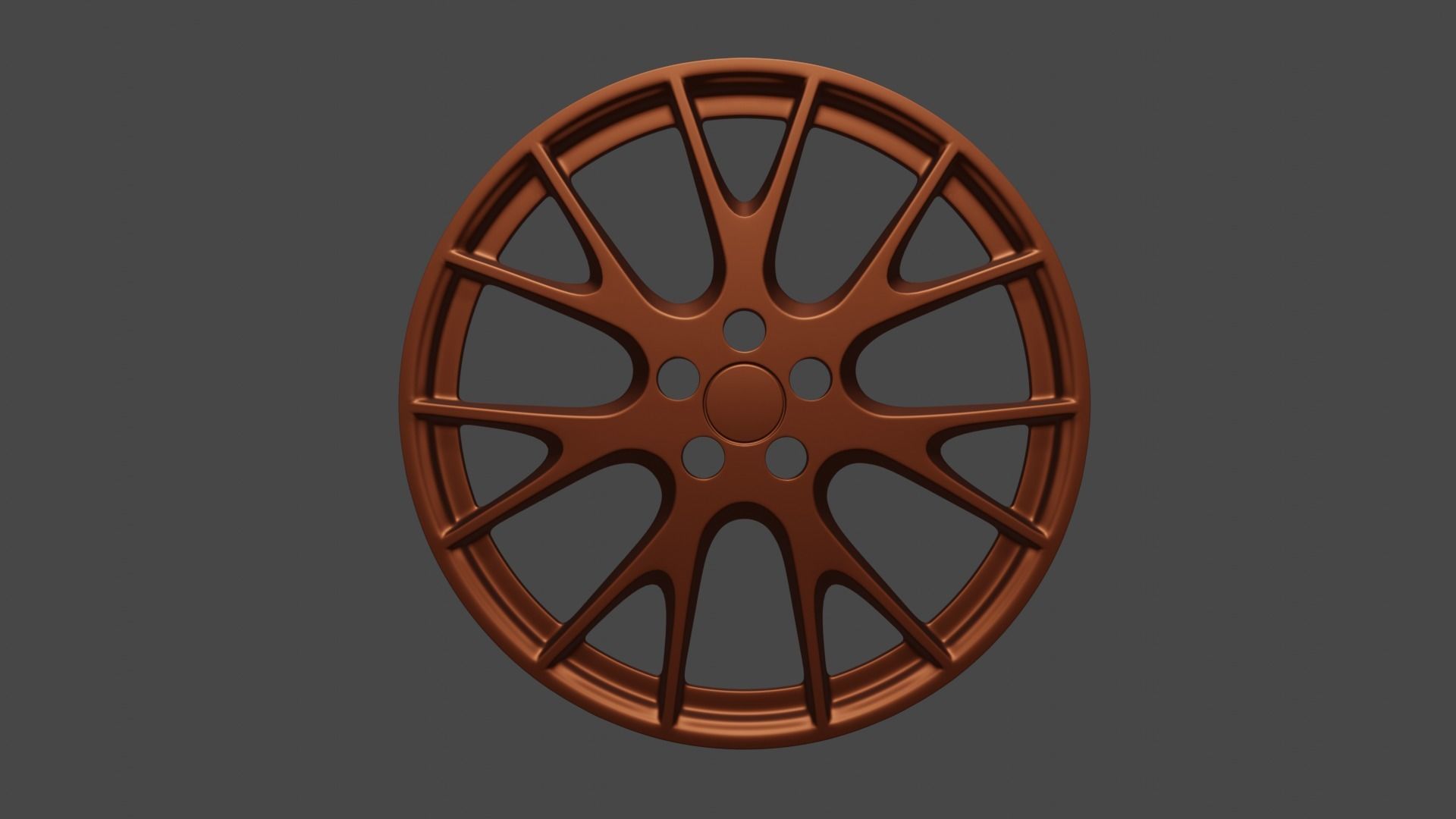 SRT style car rim 3D model | CGTrader
