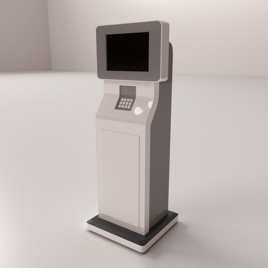 Computer Kiosk V2 3D model | CGTrader