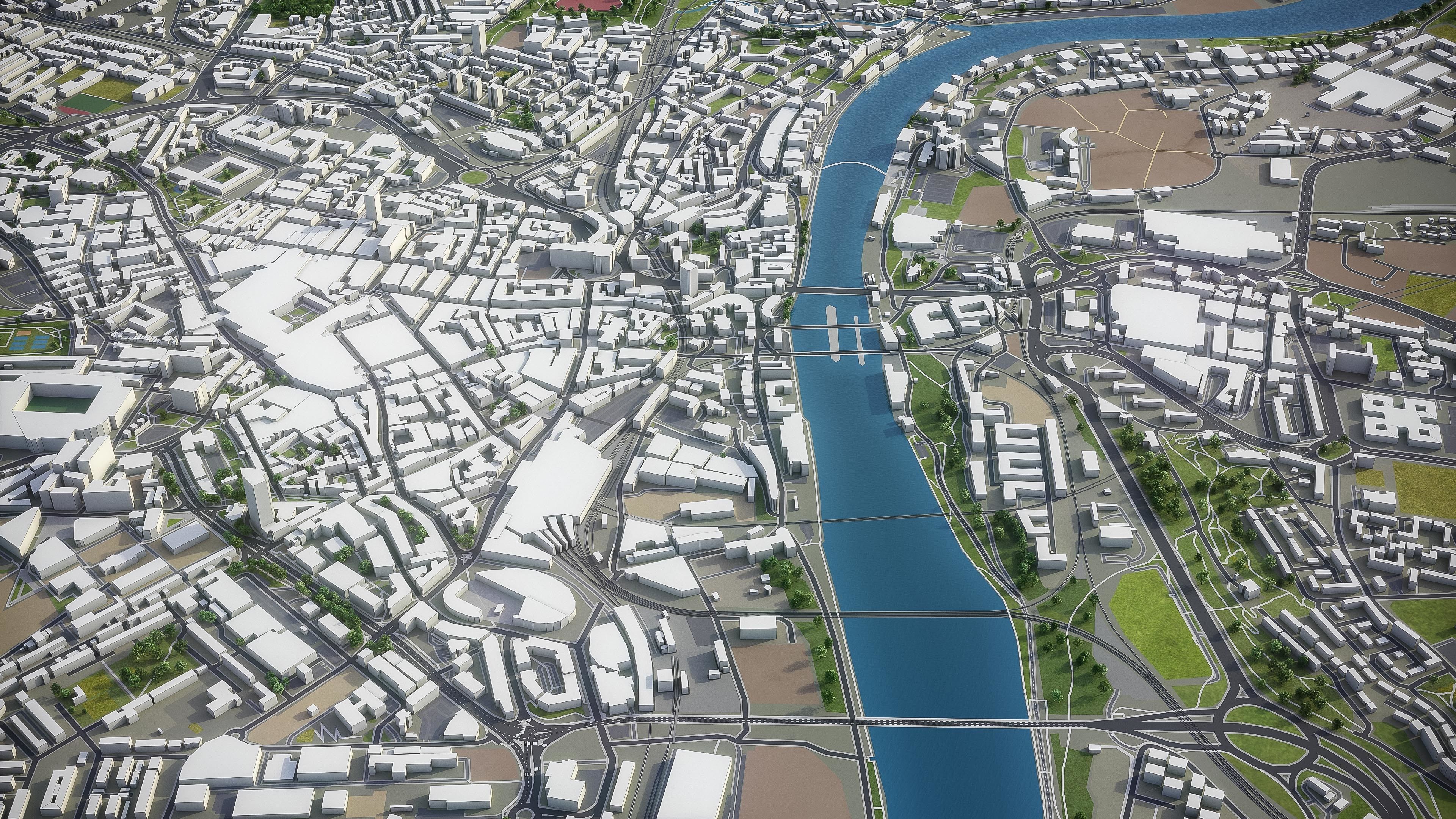 3D model Newcastle upon Tyne VR / AR / low-poly | CGTrader