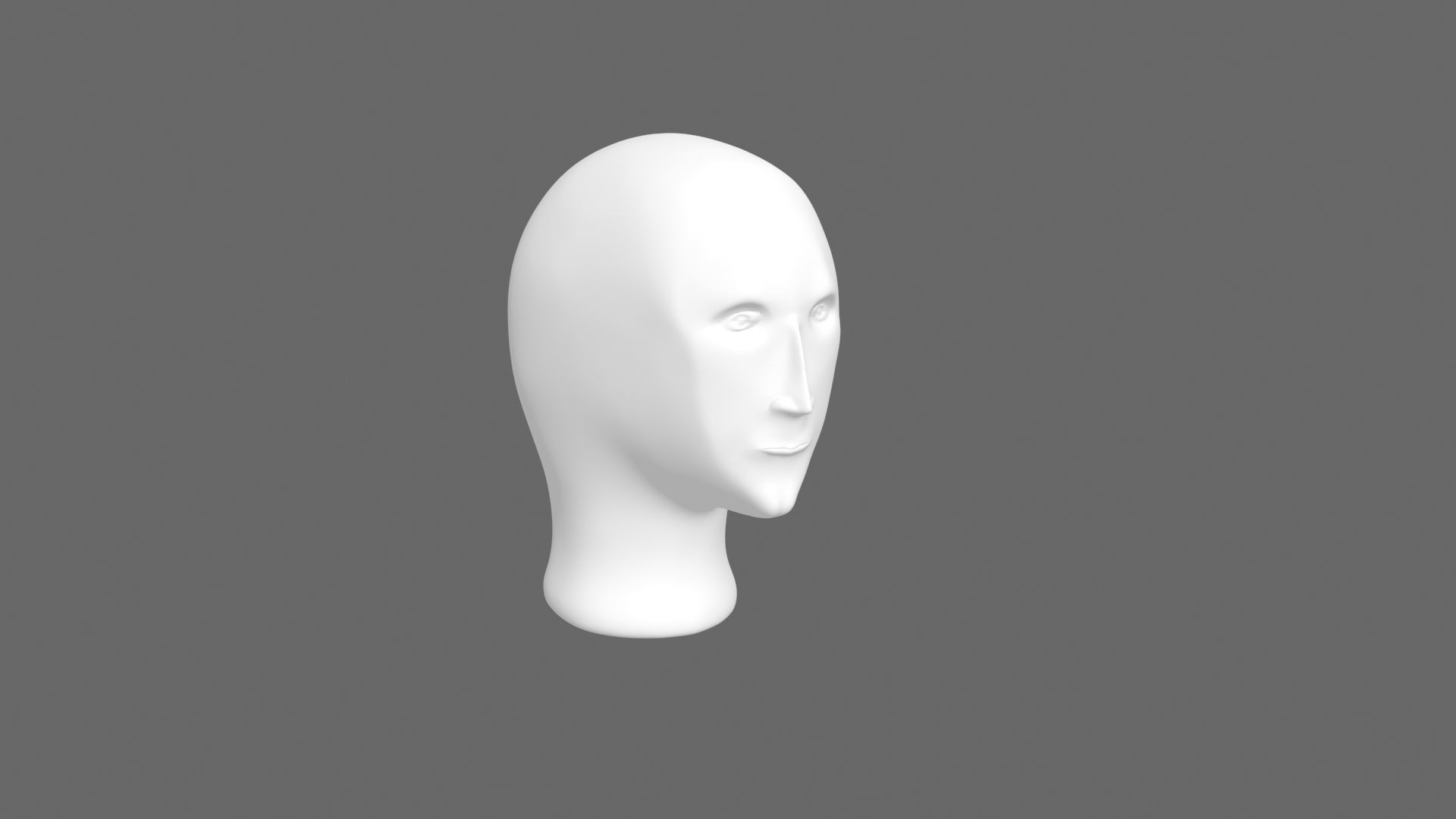 MrSucc-MemeMan-Stonks Meme Face 3D model 3D printable | CGTrader