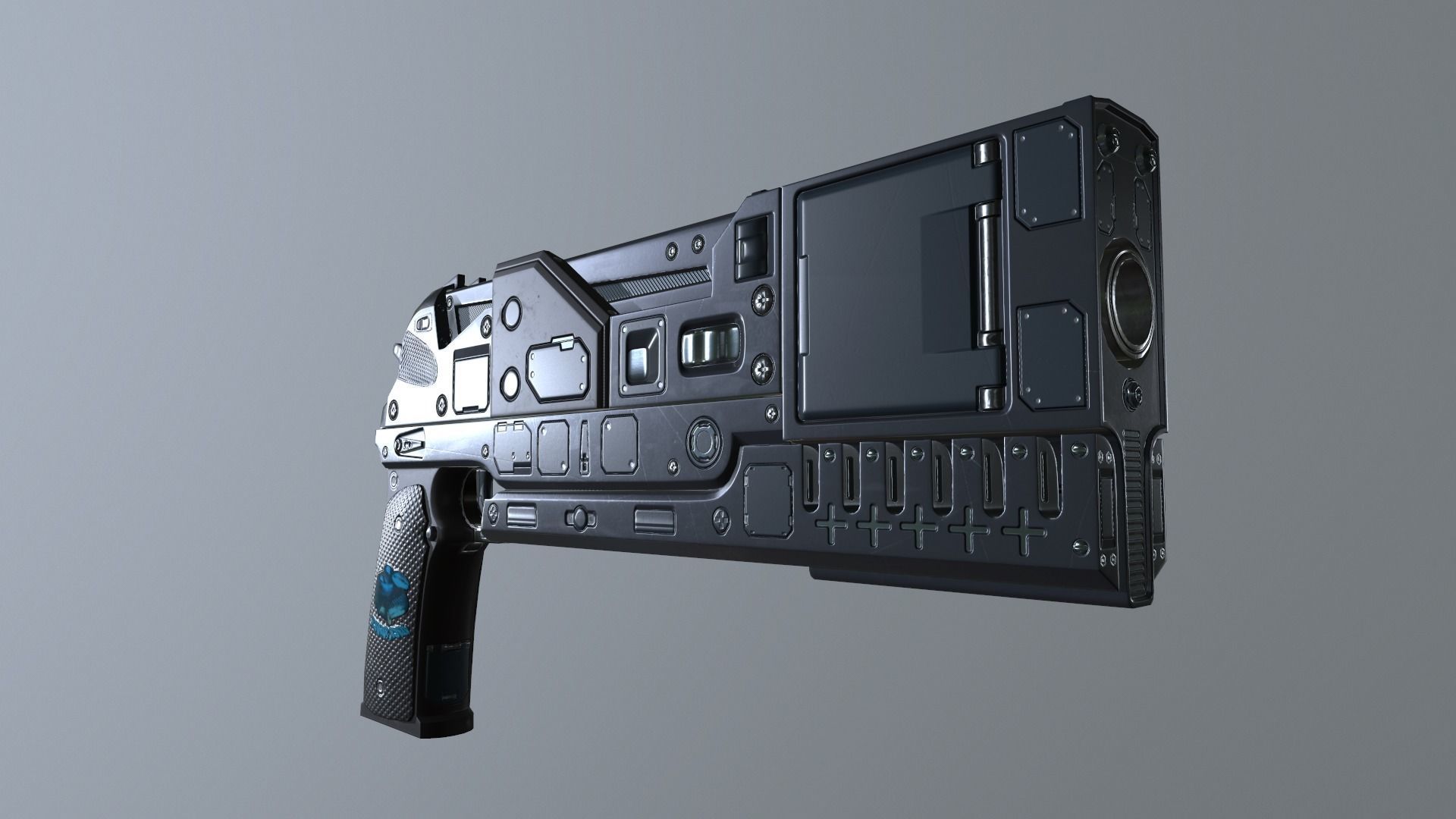 3D model REAPER Sci-Fi Pistol VR / AR / low-poly | CGTrader