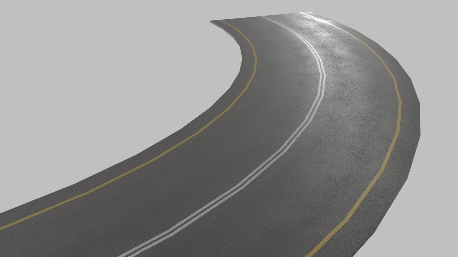 3D model Modular Highway Road PBR VR / AR / low-poly | CGTrader