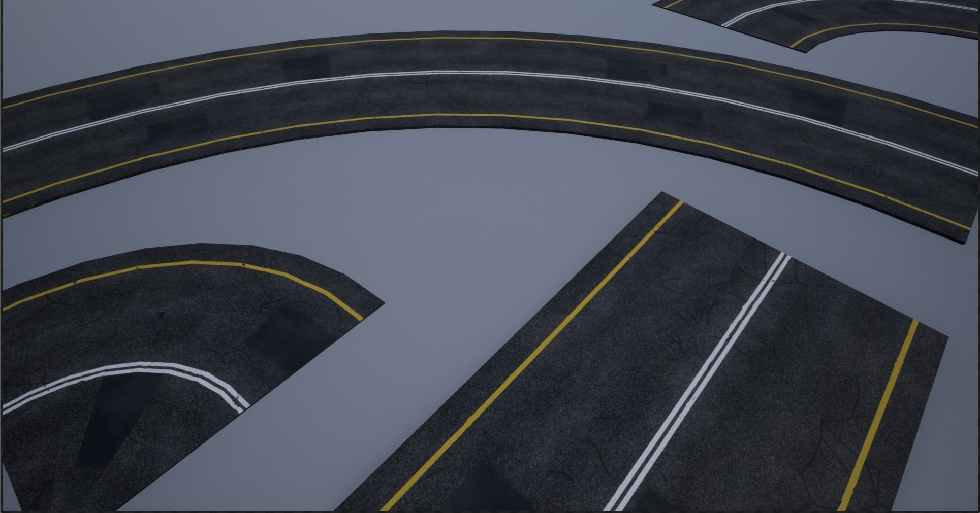 3D model Modular Highway Road PBR VR / AR / low-poly | CGTrader