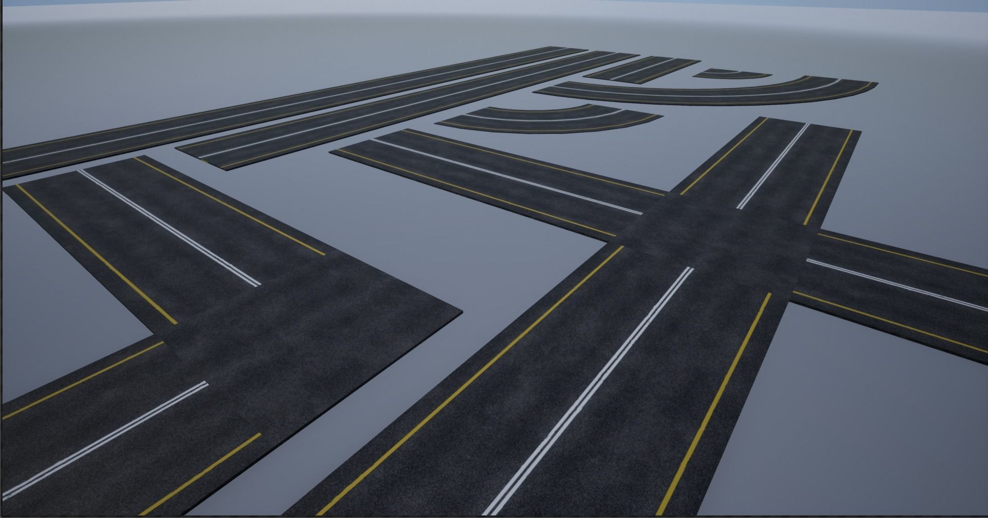 3D model Modular Highway Road PBR VR / AR / low-poly | CGTrader