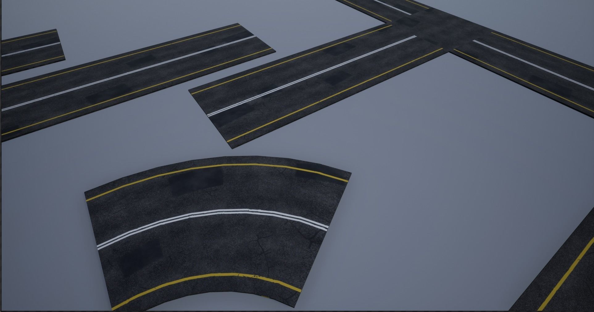 3D model Modular Highway Road PBR VR / AR / low-poly | CGTrader