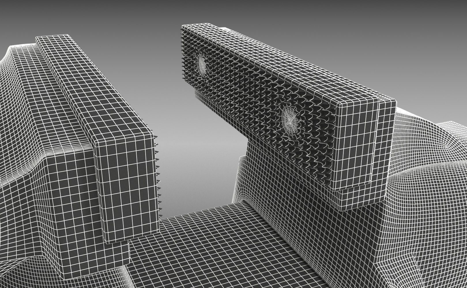 A Red Vice 3D model rigged | CGTrader