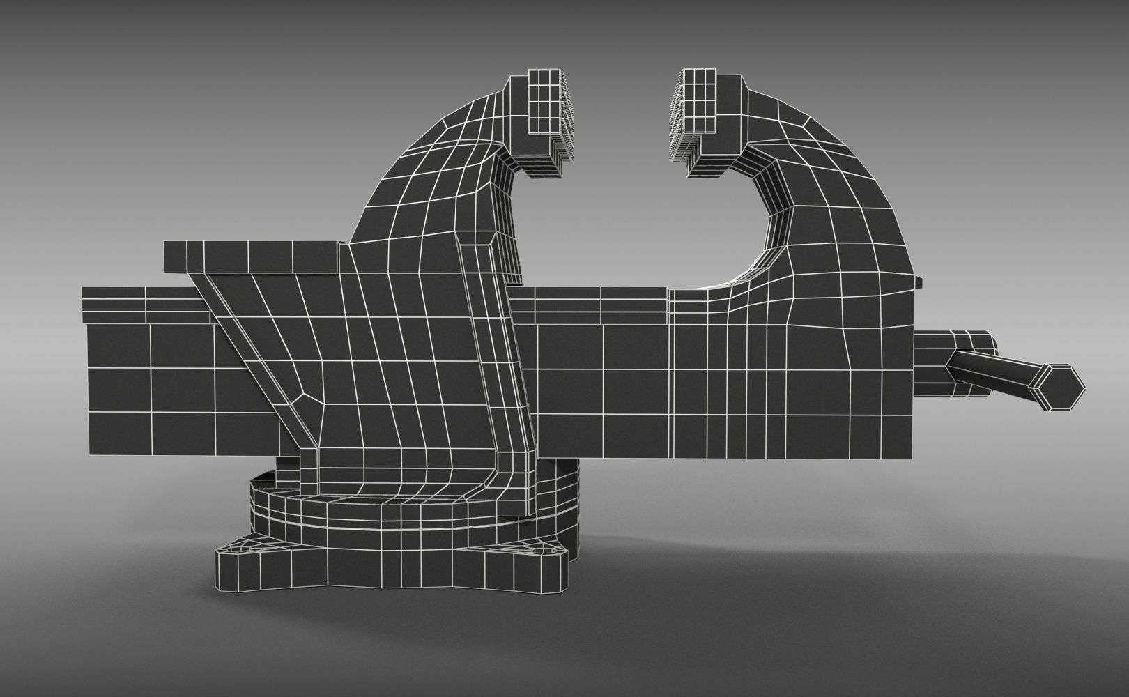 A Red Vice 3D model rigged | CGTrader