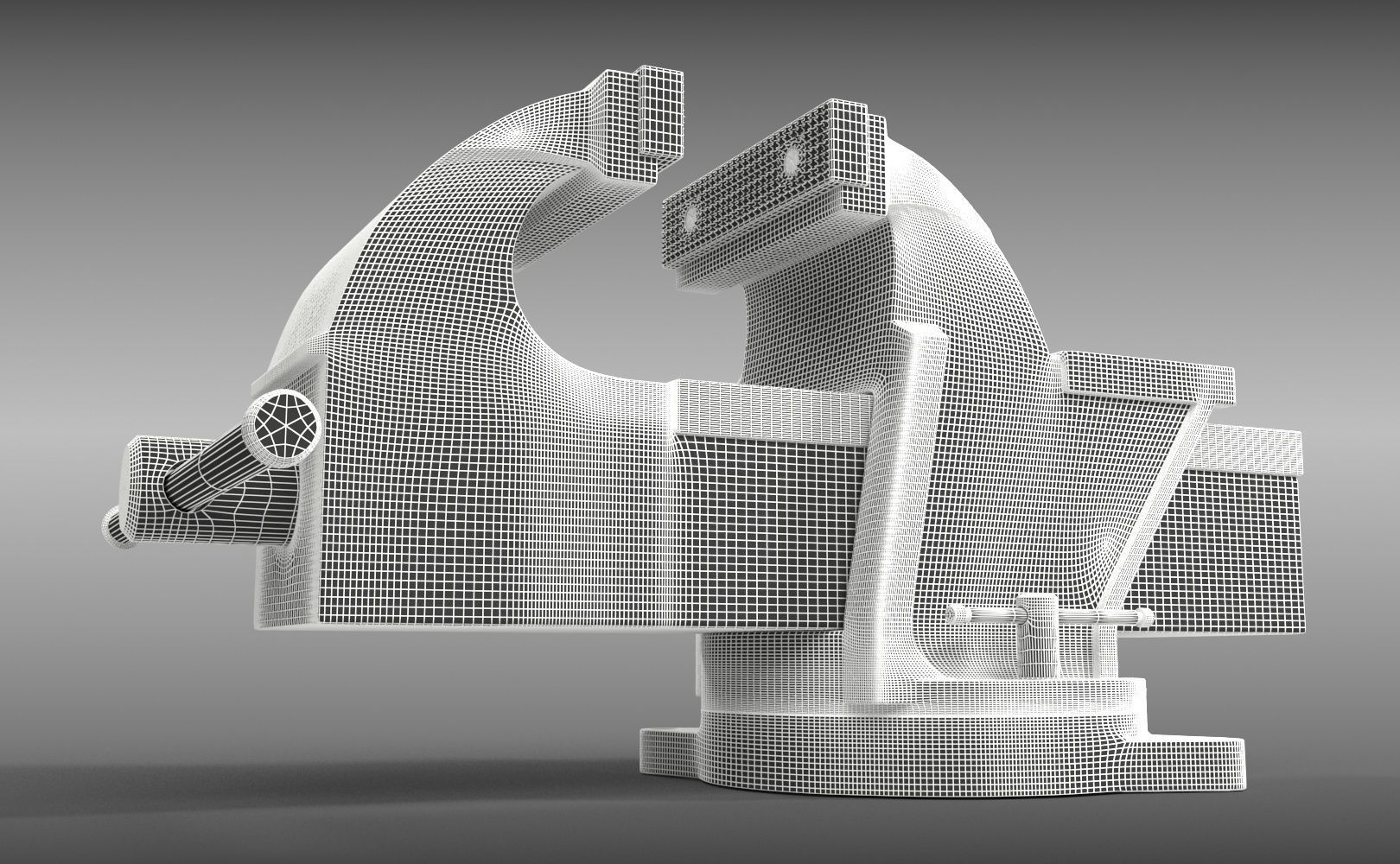 A Red Vice 3D model rigged | CGTrader