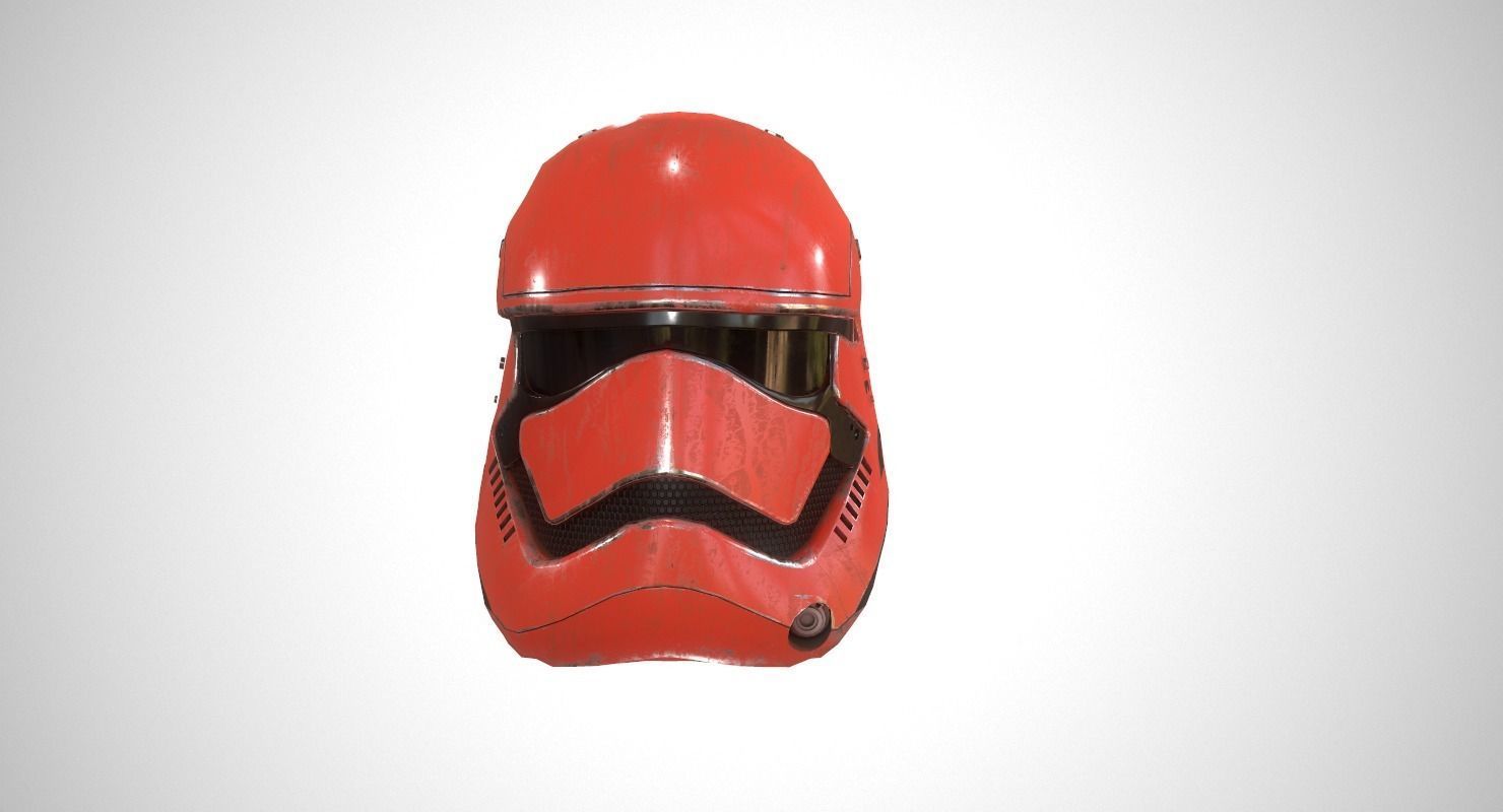 3D model Star Wars Stormtrooper Helmet - Red Steel VR / AR / low-poly ...