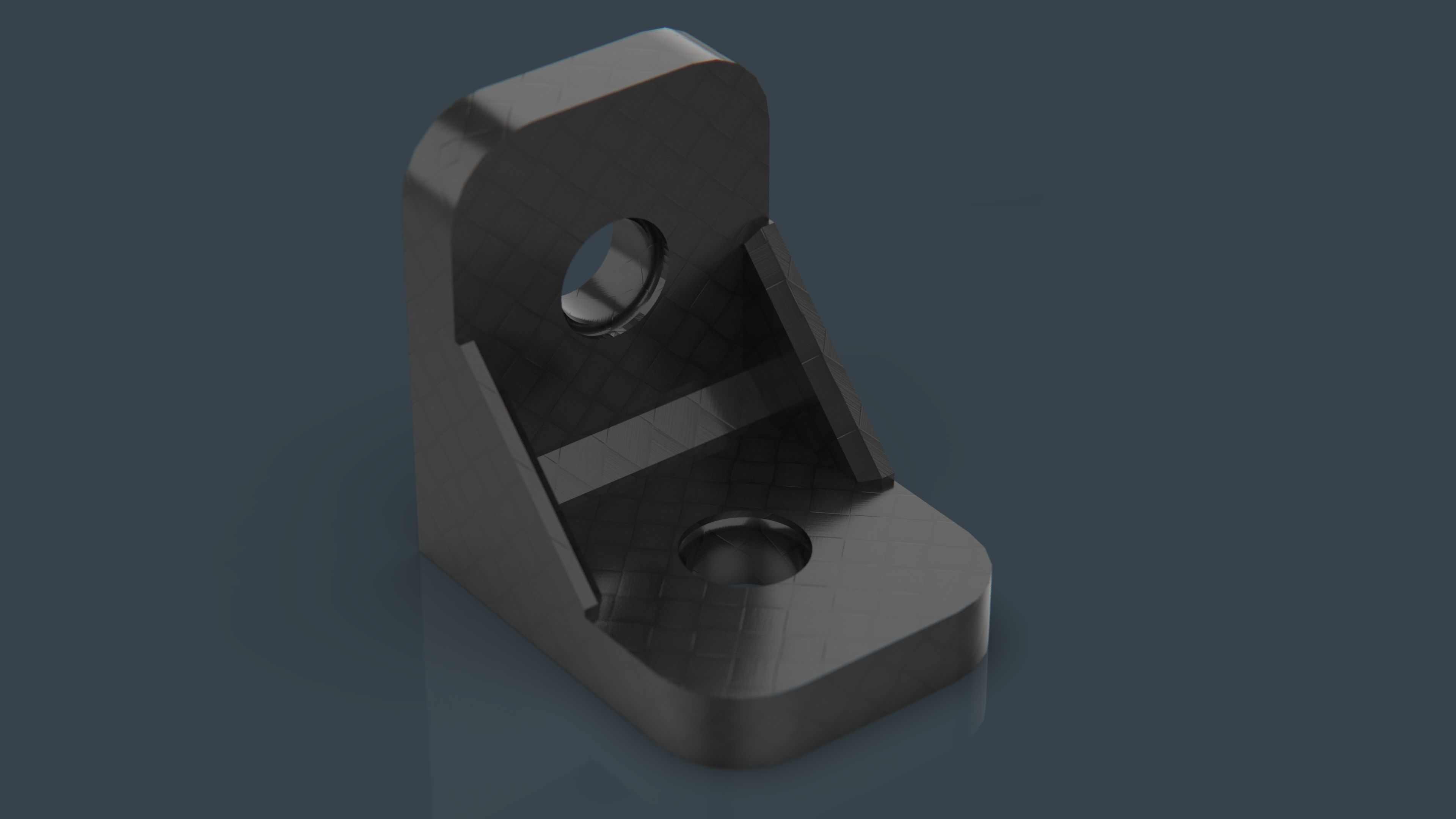 Reinforced corner bracket 20mm free 3D model 3D printable | CGTrader