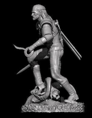 witcher 3D model 3D printable | CGTrader