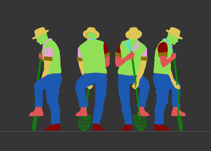 working people 3D model 3D printable | CGTrader