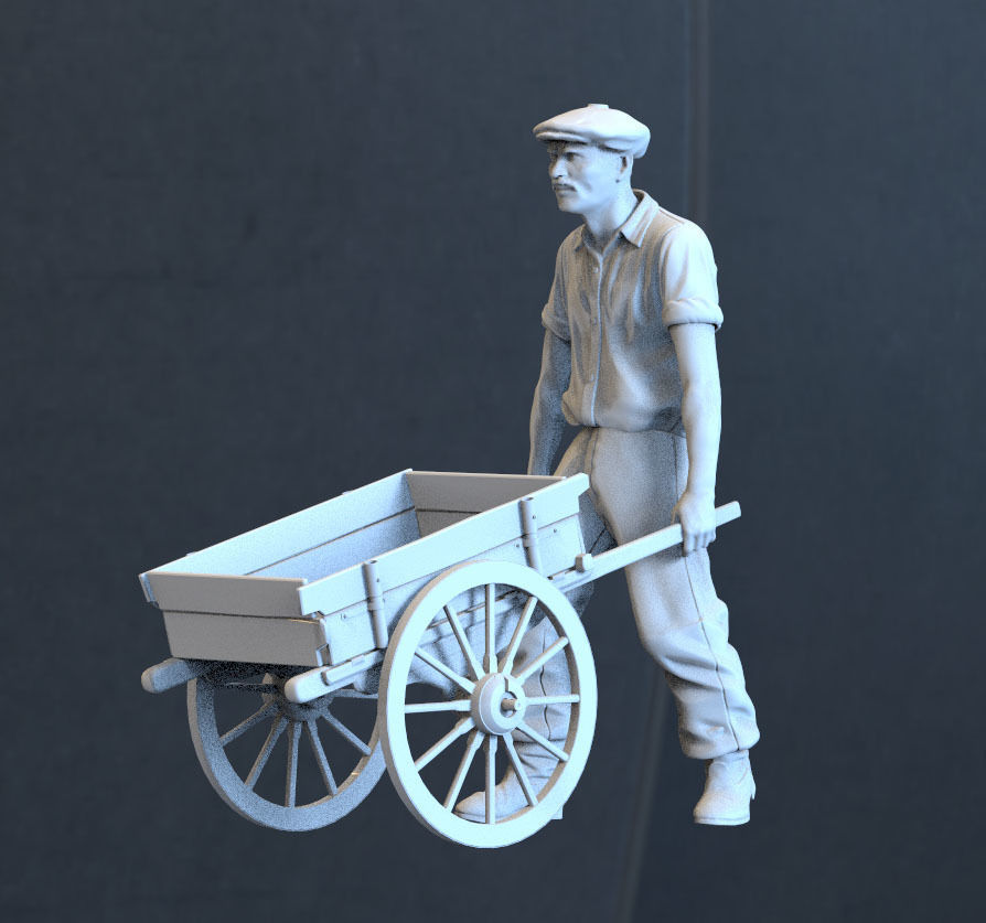 working people 3D model 3D printable | CGTrader