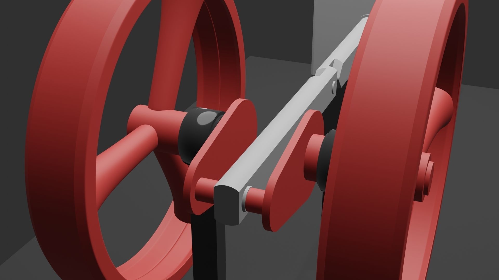 Simple animated engine free 3D model animated rigged | CGTrader