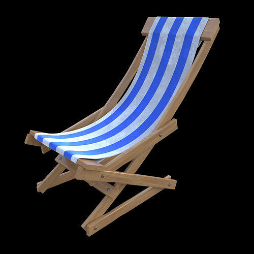 beach chair free 3D model | CGTrader