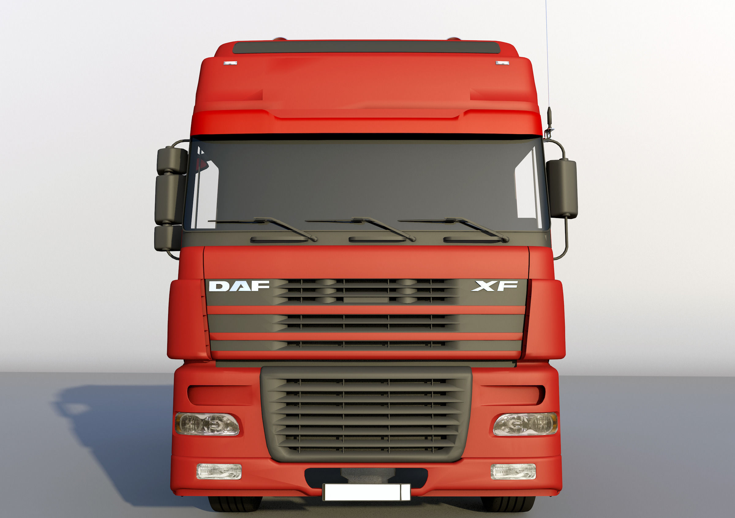 daf xf 480 3D model animated | CGTrader