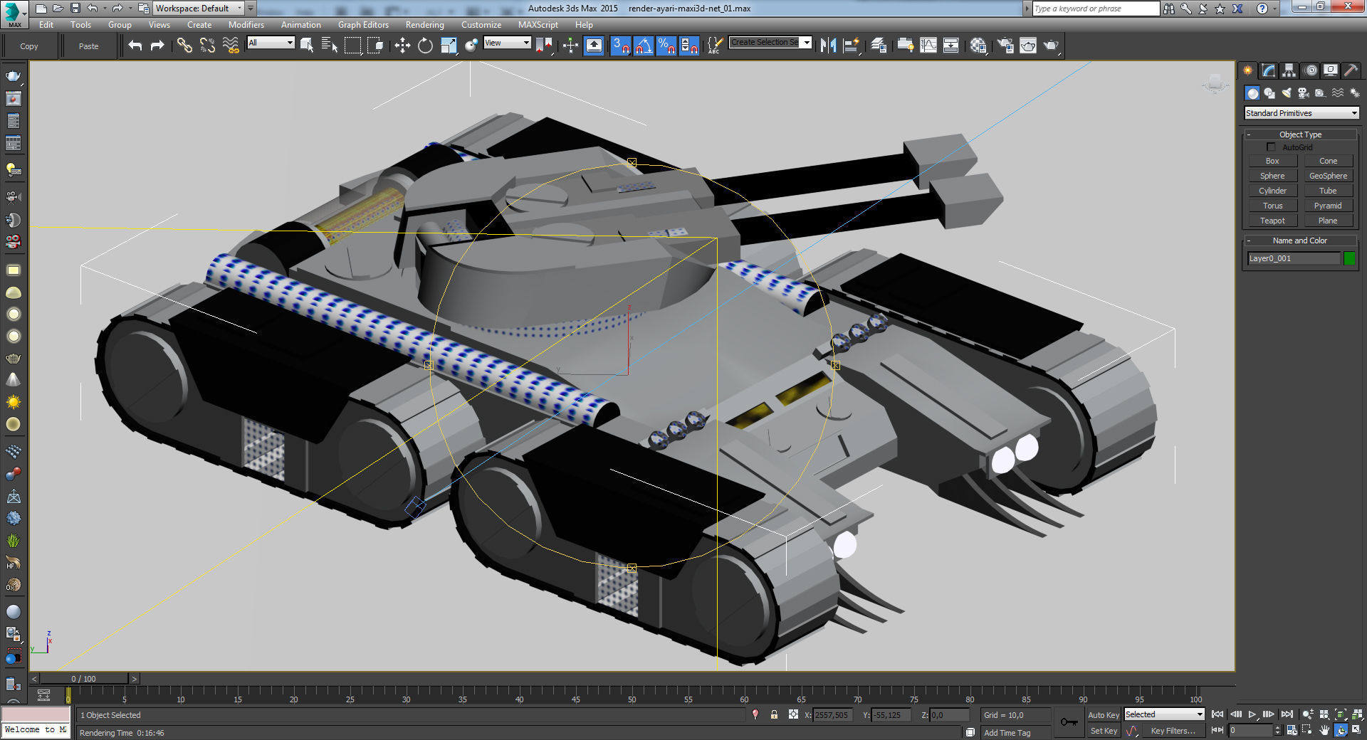 3D model BEAM TANK VR / AR / low-poly | CGTrader
