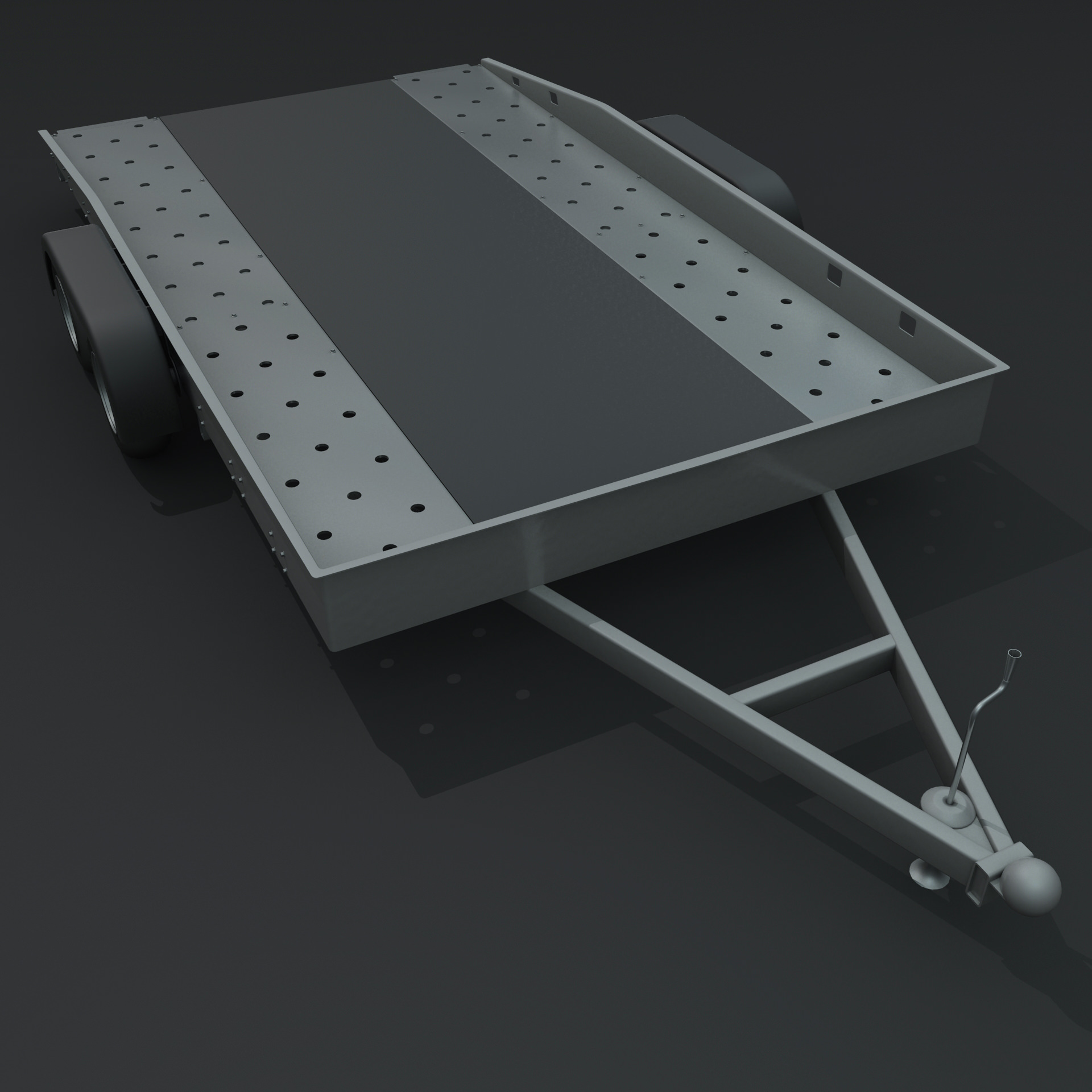 Car Trailer 3D model | CGTrader