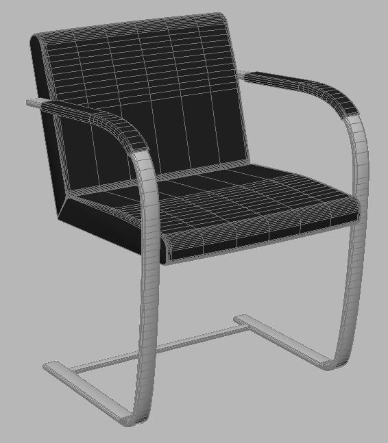 armchair Brno 3D model | CGTrader