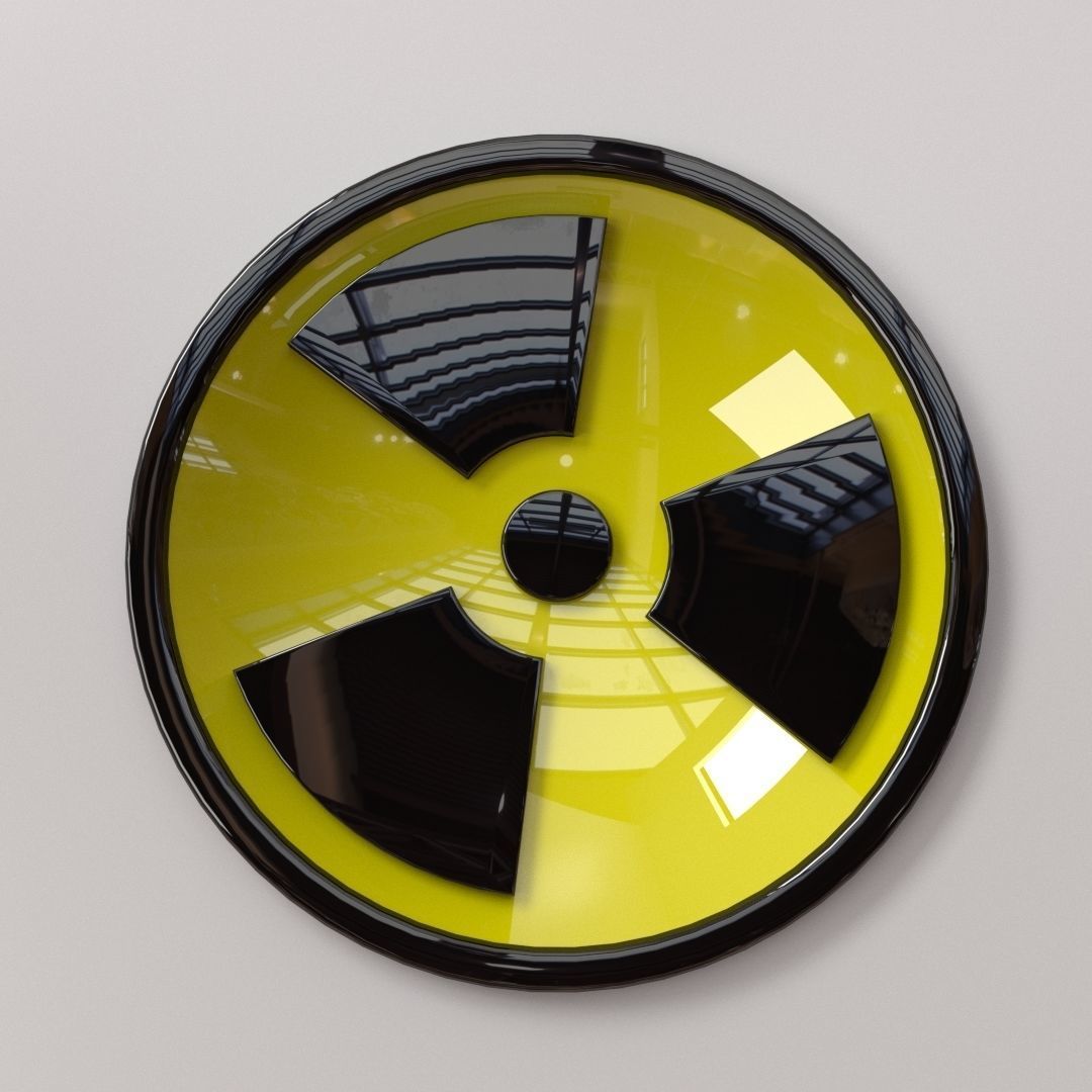 Radioactive Symbol 3D model | CGTrader