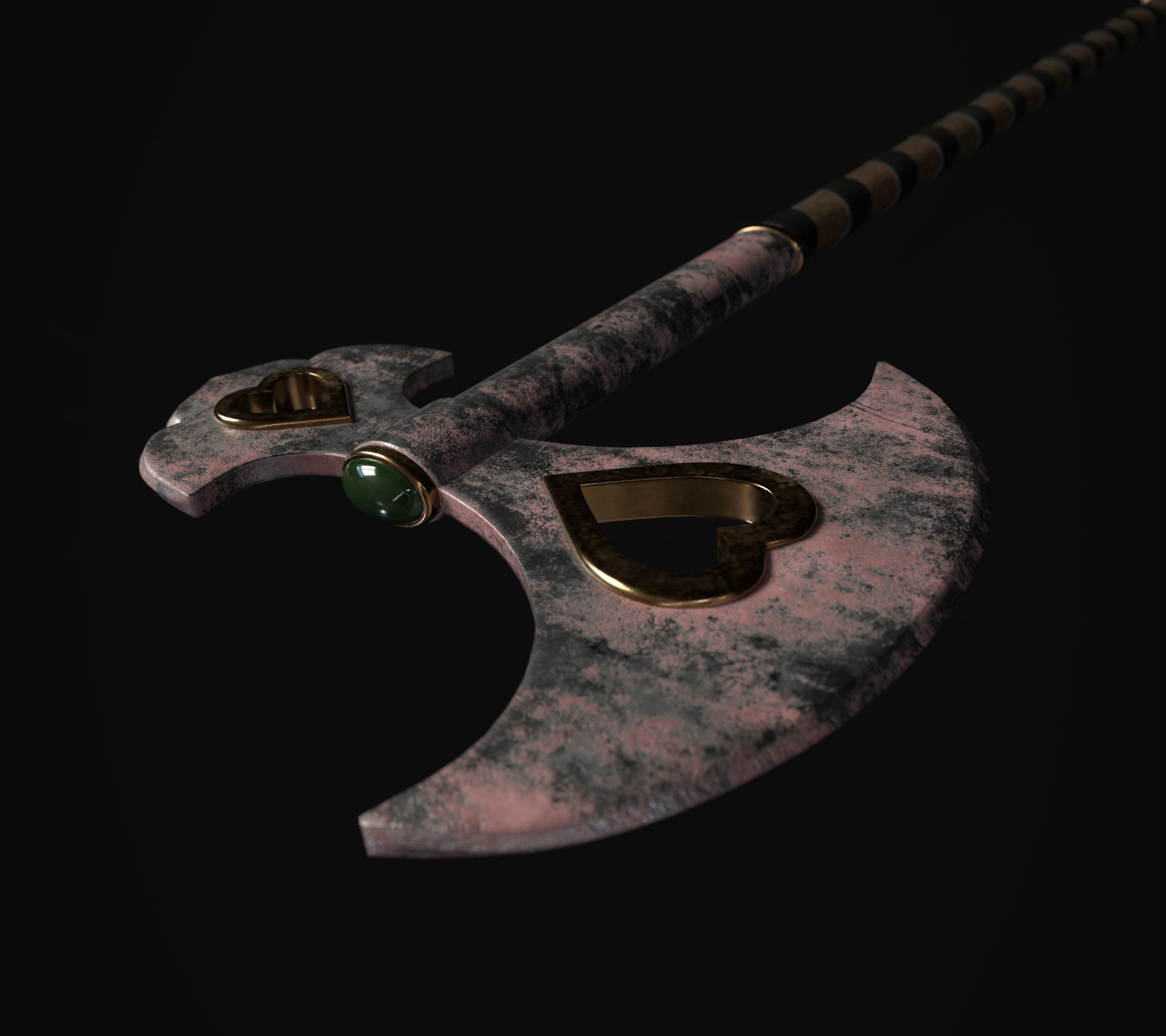 Pink axe free VR / AR / low-poly 3D model | CGTrader