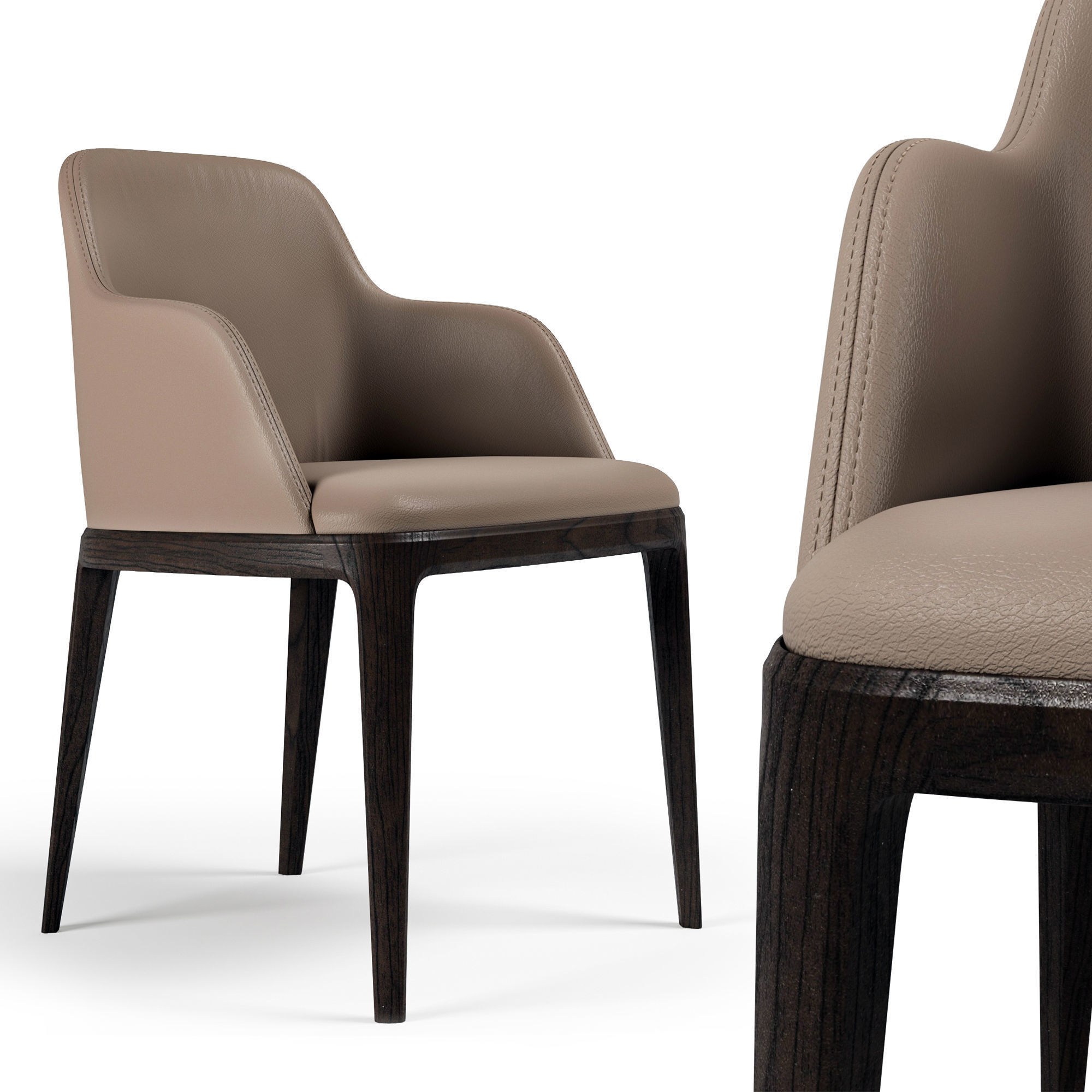 3D model Chair Poliform Grace 2 BEIGE | CGTrader