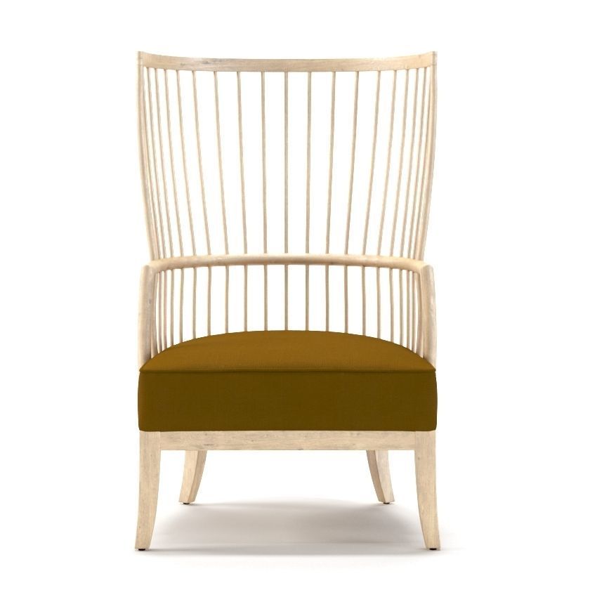 SPINDLE WING CHAIR 3D model | CGTrader