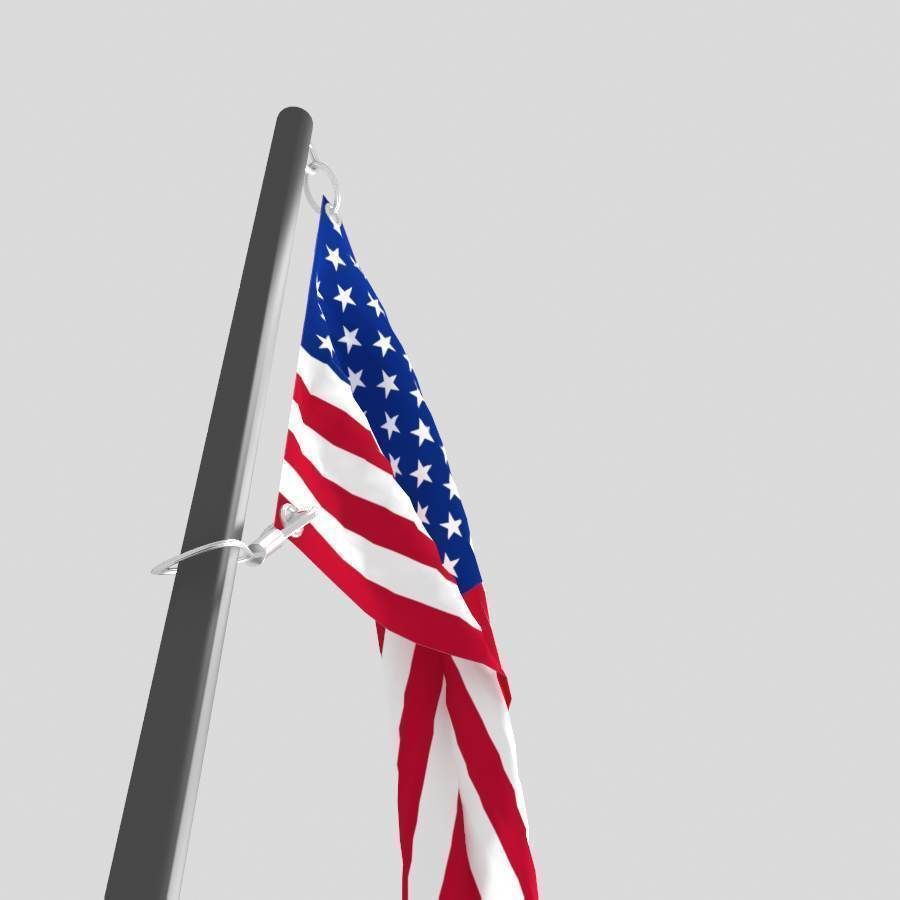 flag animation 3D model USA 3D model animated | CGTrader
