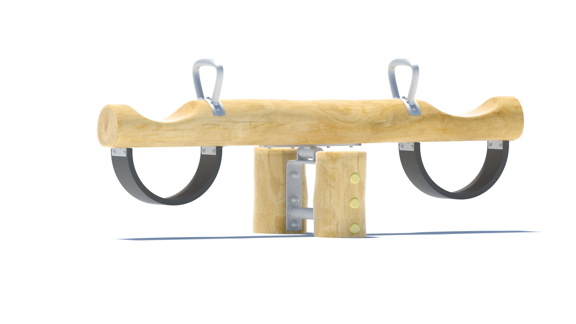 Wooden mini seesaw for small children 3D model | CGTrader