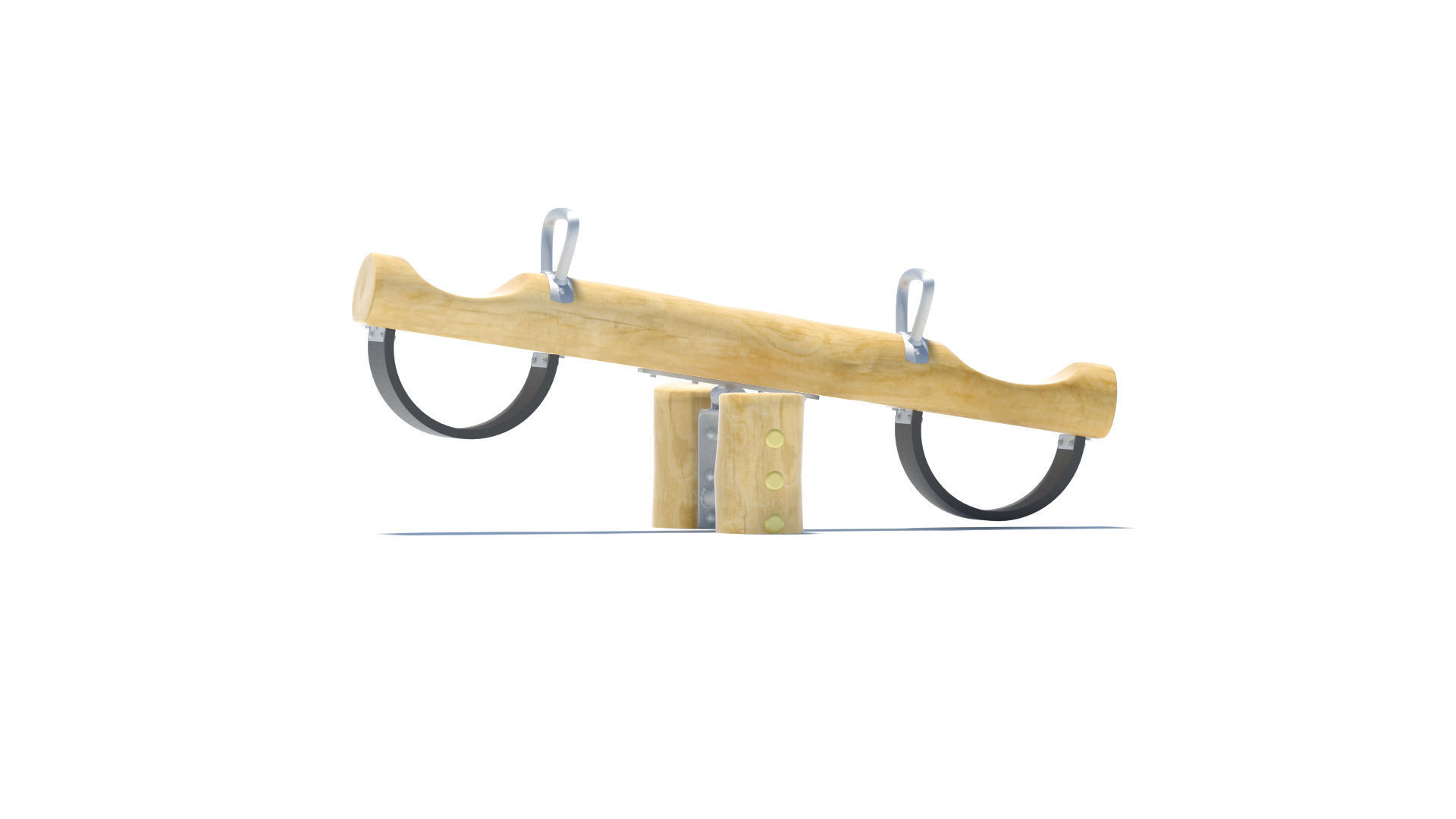 Wooden mini seesaw for small children 3D model | CGTrader