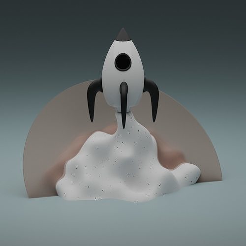 Rocket ship free 3D model | CGTrader