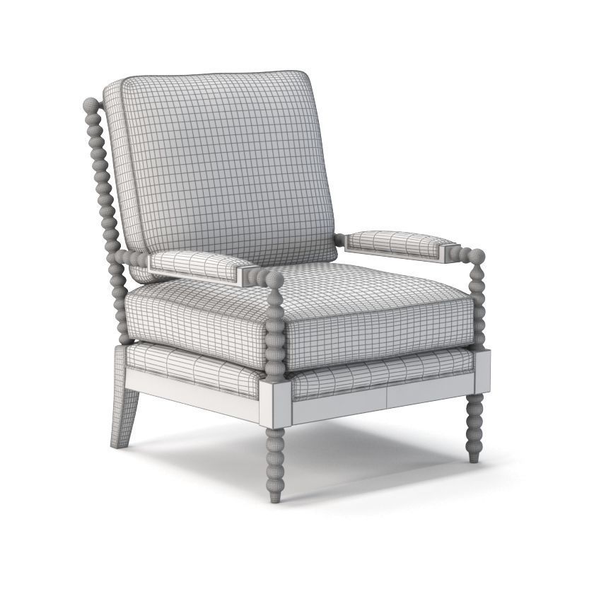 Bankwood Spindle Chair 3D model | CGTrader