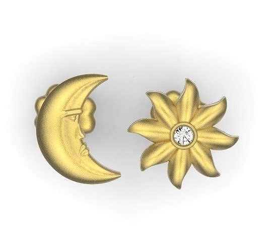 moon and sun 3D model 3D printable | CGTrader