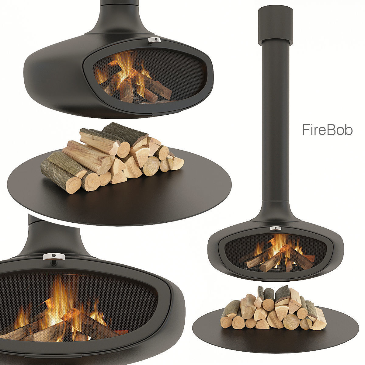 Fireplace FireBob 3D model | CGTrader