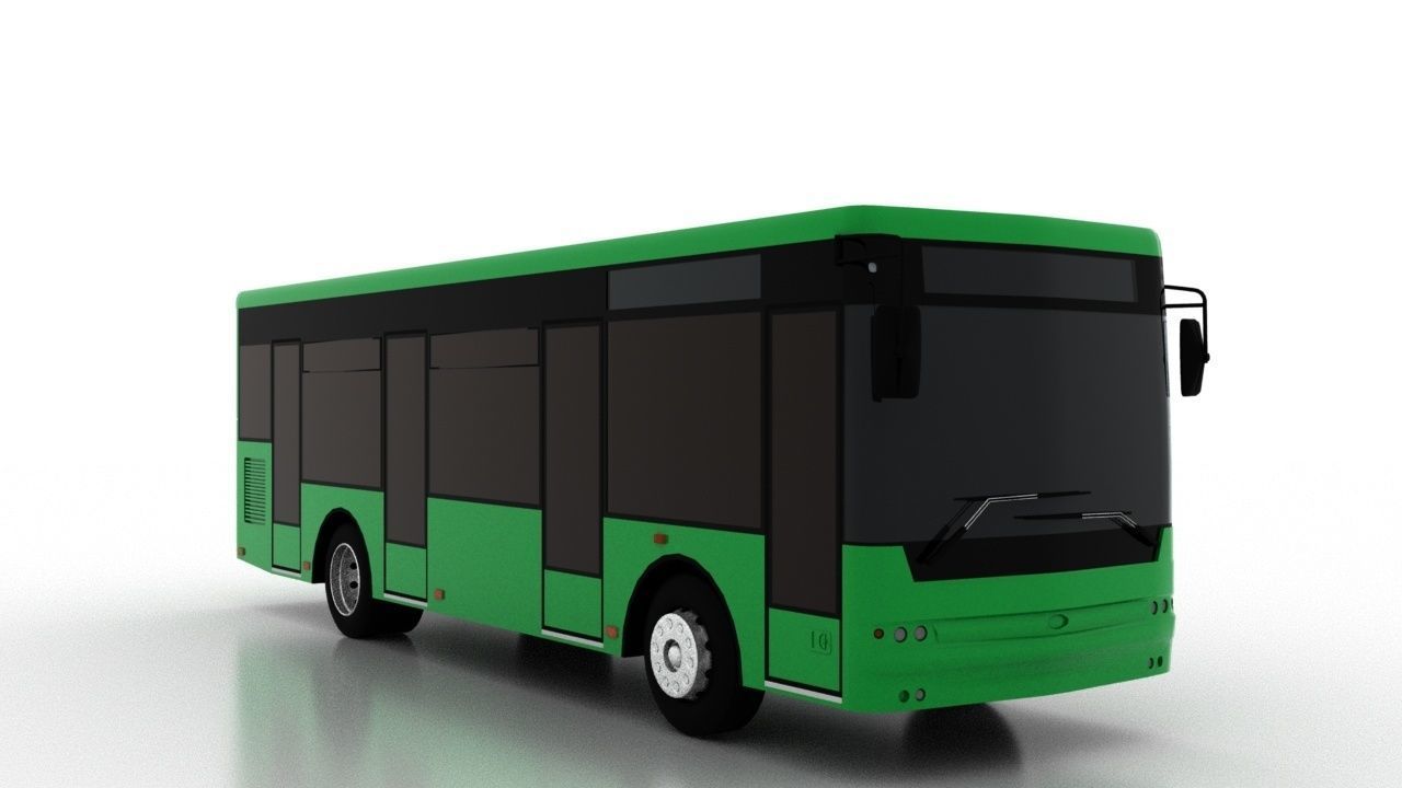 3D model Bus Bogdan A50110 UA Low VR / AR / low-poly | CGTrader