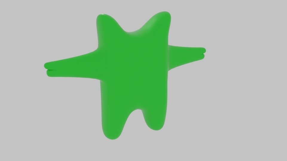 3D model Mini Green Monster VR / AR / low-poly | CGTrader