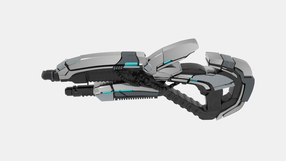 Me2 Gun Geth Plasma Shotgun 3D model | CGTrader