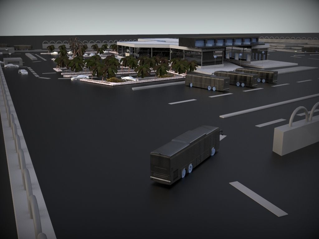 Luxury Terminal 3D model | CGTrader