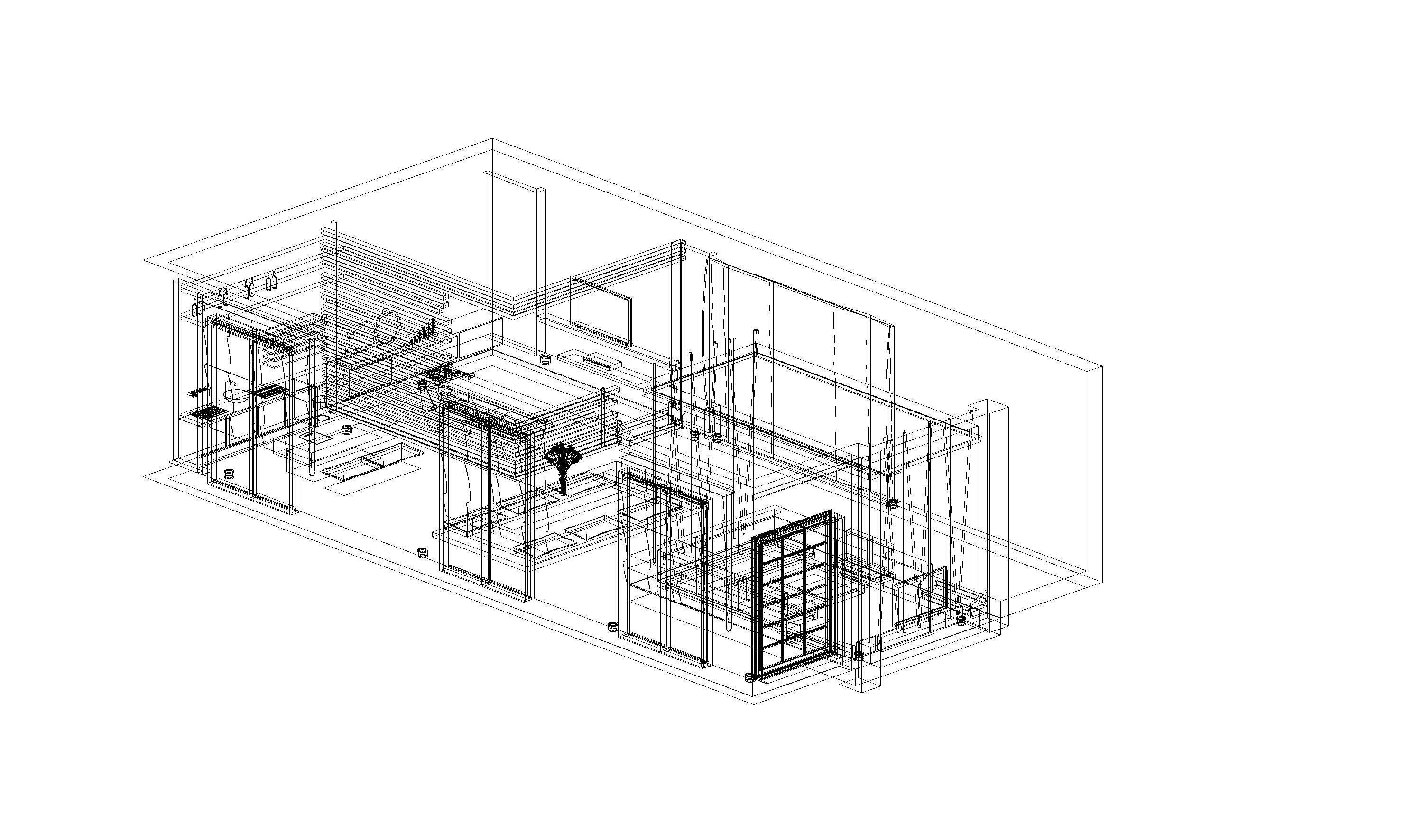 Revit studio apartment interior design 3D model | CGTrader