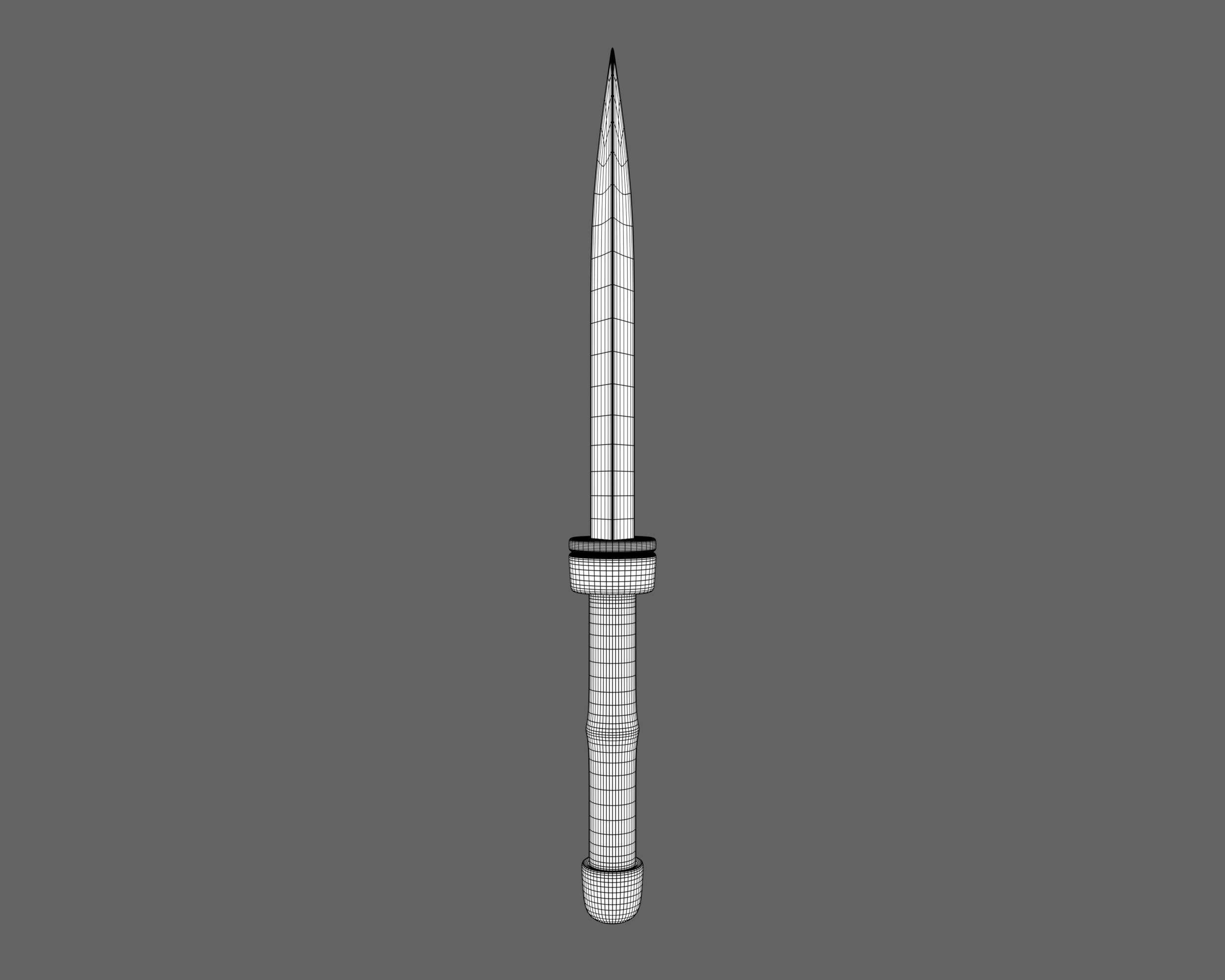 3D model Ancient Roman Knife VR / AR / low-poly | CGTrader