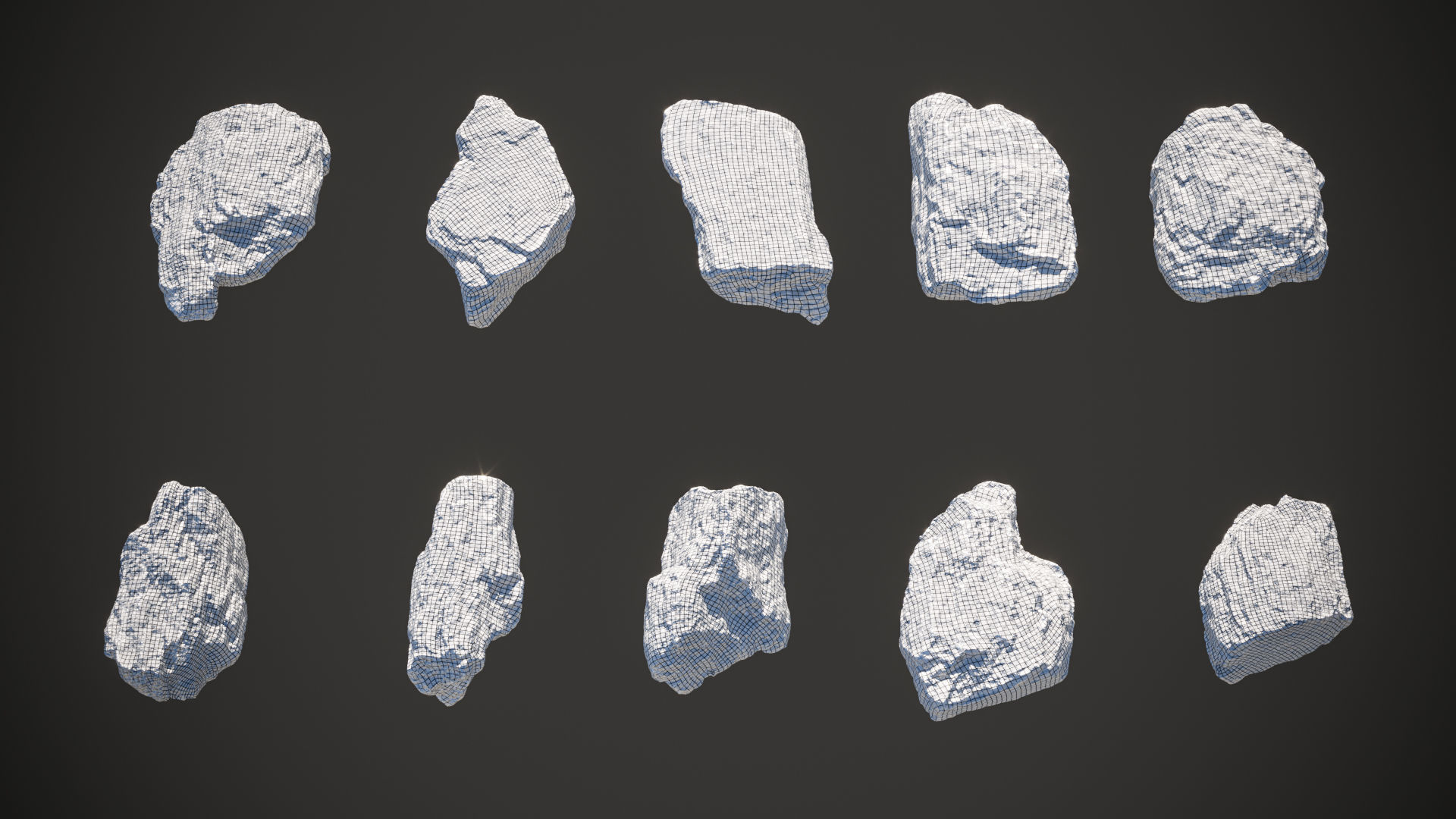 Gneiss seamless stone tile 3D model | CGTrader