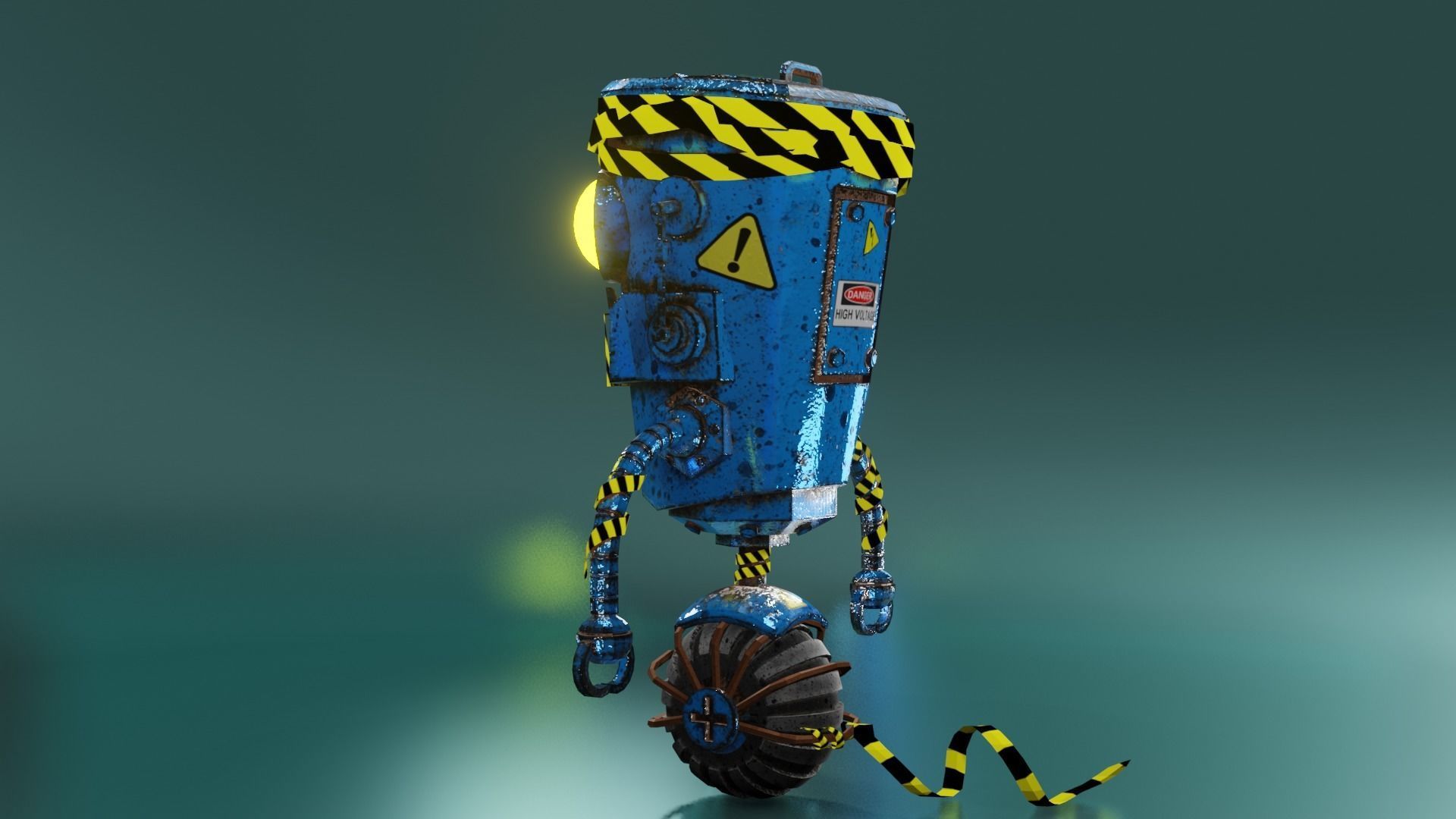 robot AC-1 3D model rigged | CGTrader