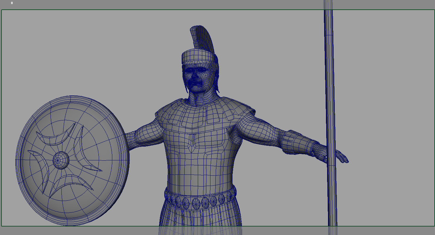 spartan 3d model three warriors with spears and shields 3D model | CGTrader