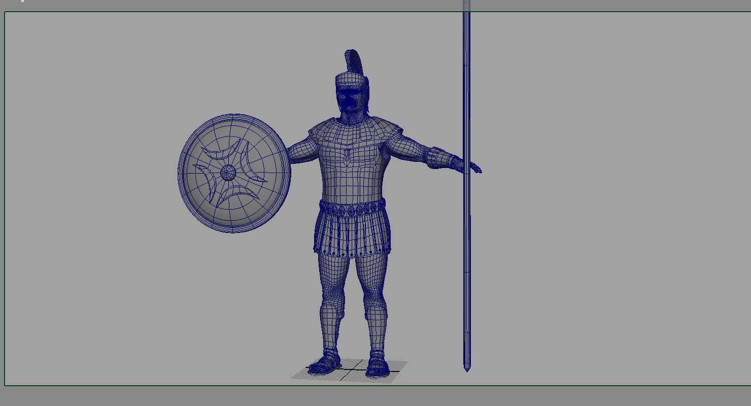 spartan 3d model three warriors with spears and shields 3D model | CGTrader