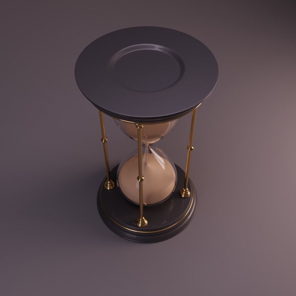 Sand clock 3D model | CGTrader