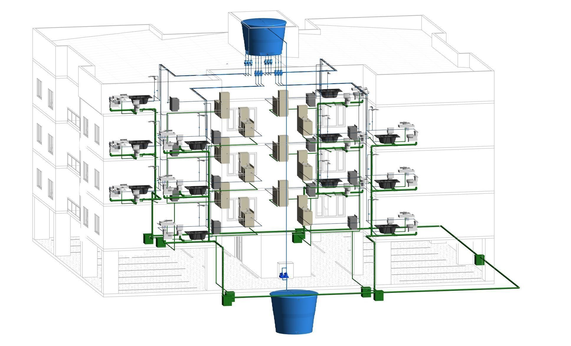 Projeto edificio multifamiliar arquitetonico e complementares 3D model | CGTrader